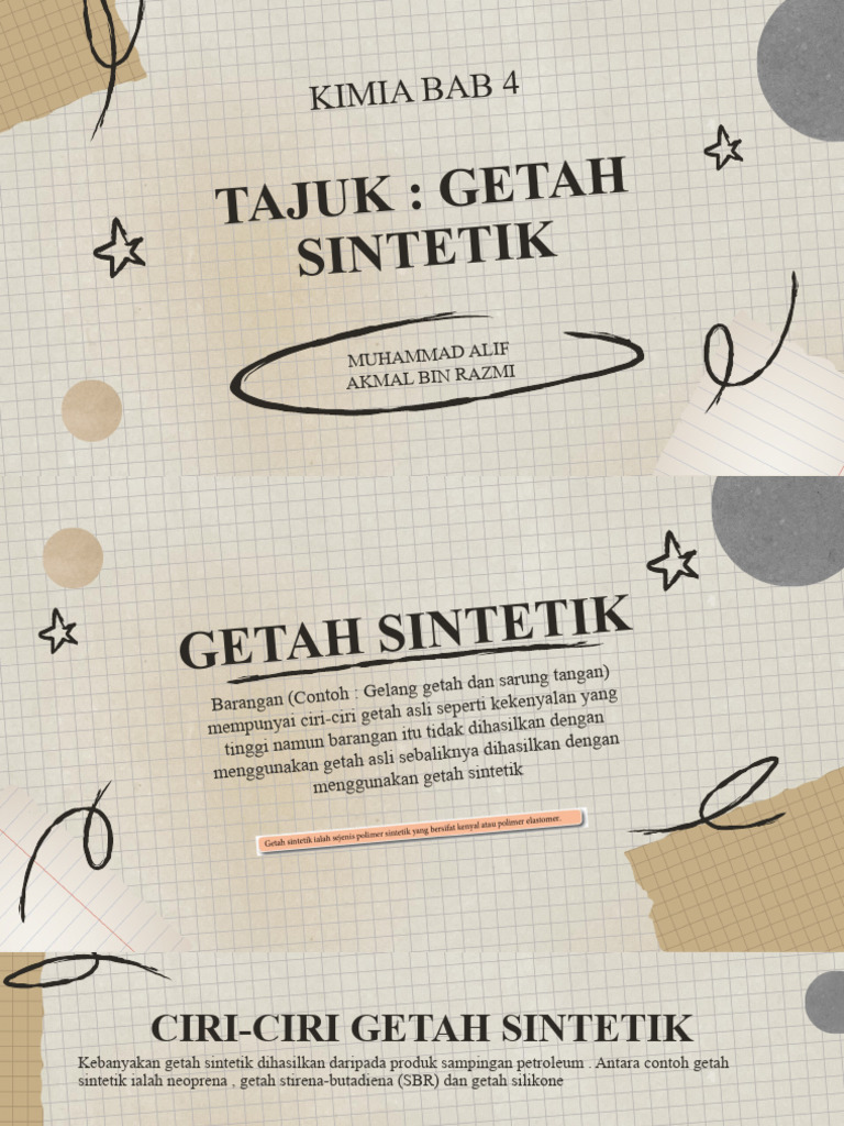 Getah Sintetik | PDF