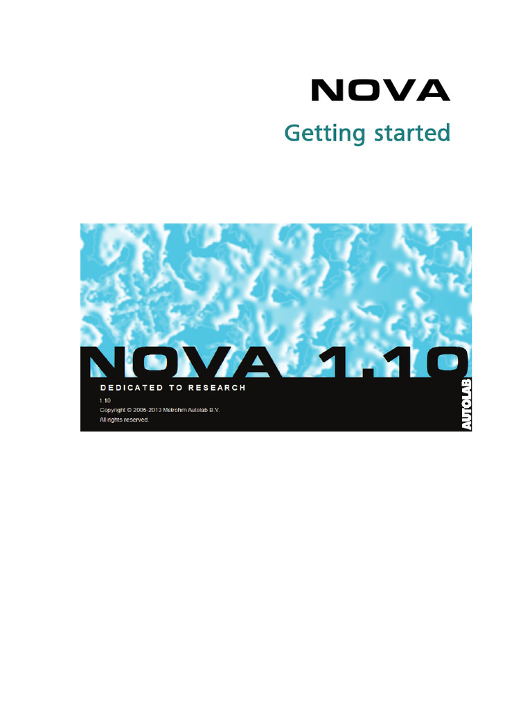 Nova 1 10 Getting Started Pdf Installation Computer Programs
