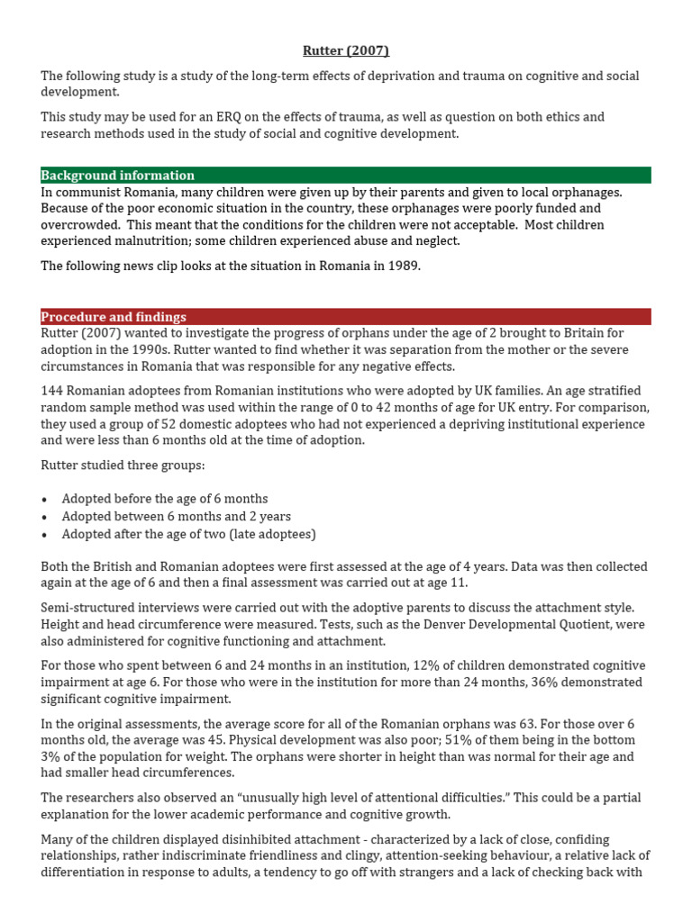 Rutter 2007 | PDF