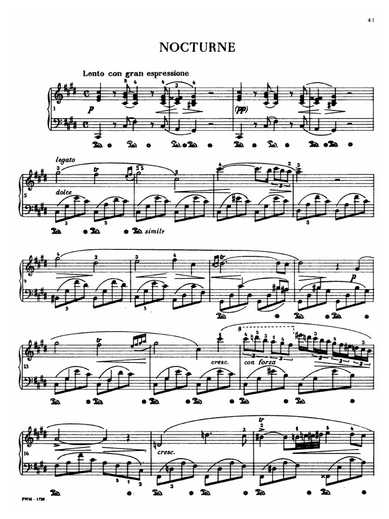 Chopin - Nocturne No.20 | PDF