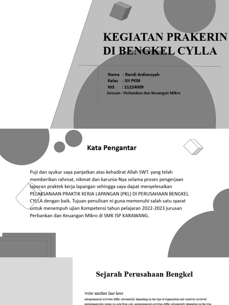 Ppt Laporan Pkl Akutansi | PDF