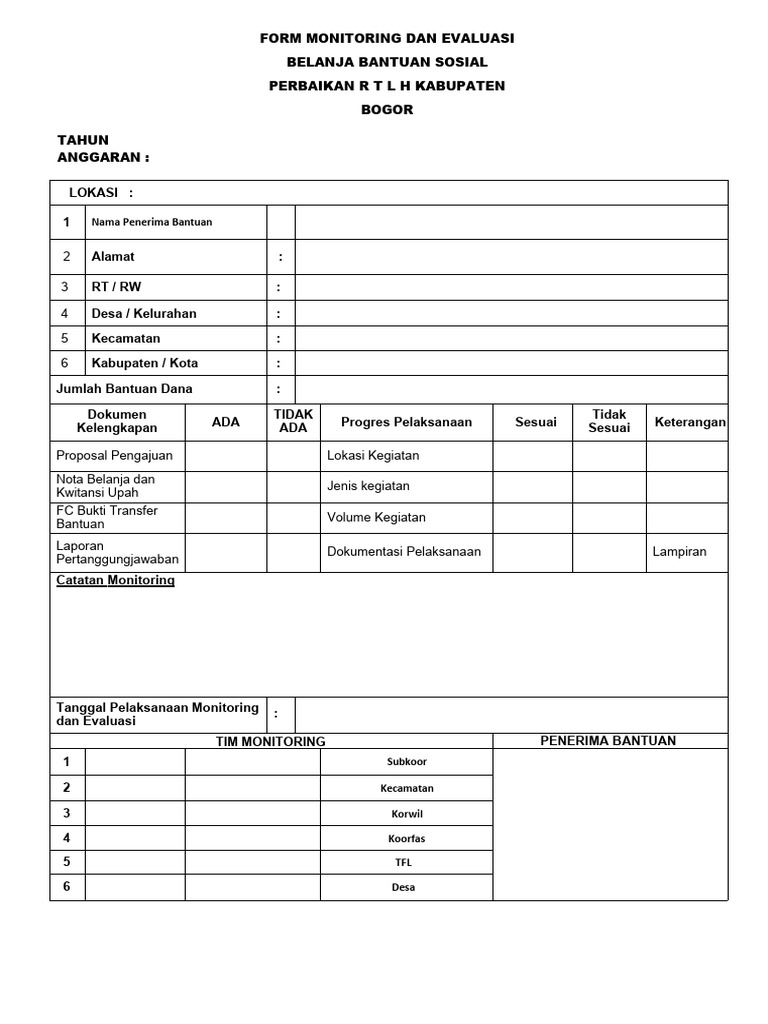 Lampiran Monev | PDF