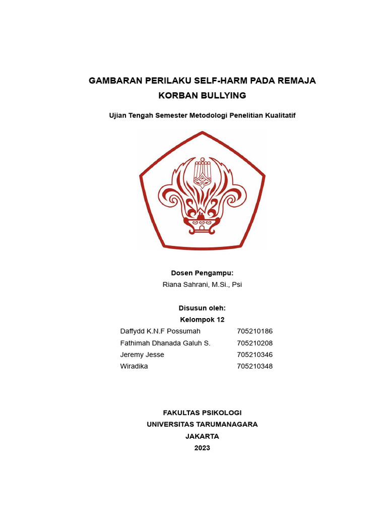 Kelompok 12 - UAS Metpen Kualitatif - K | PDF