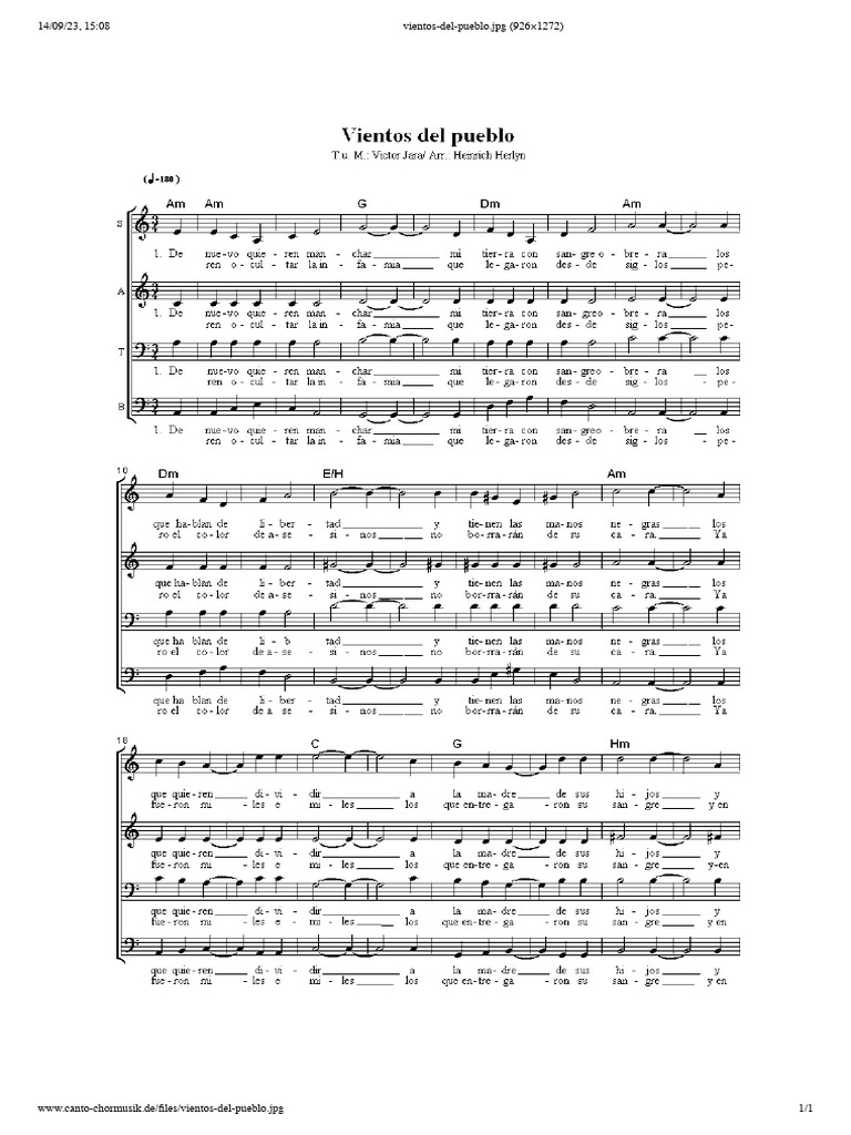 Vientos Del Pueblo (Victor Jara) | PDF