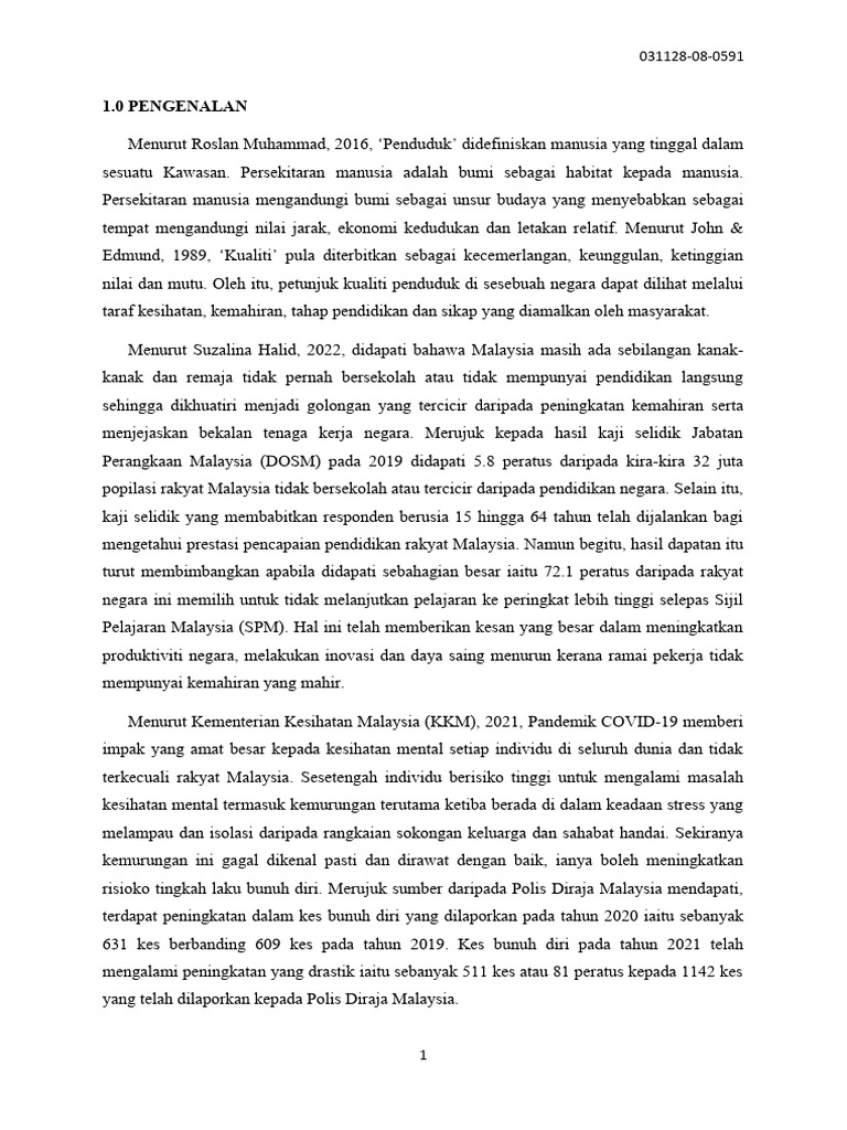 Kerja Kursus GEO 2022 | PDF