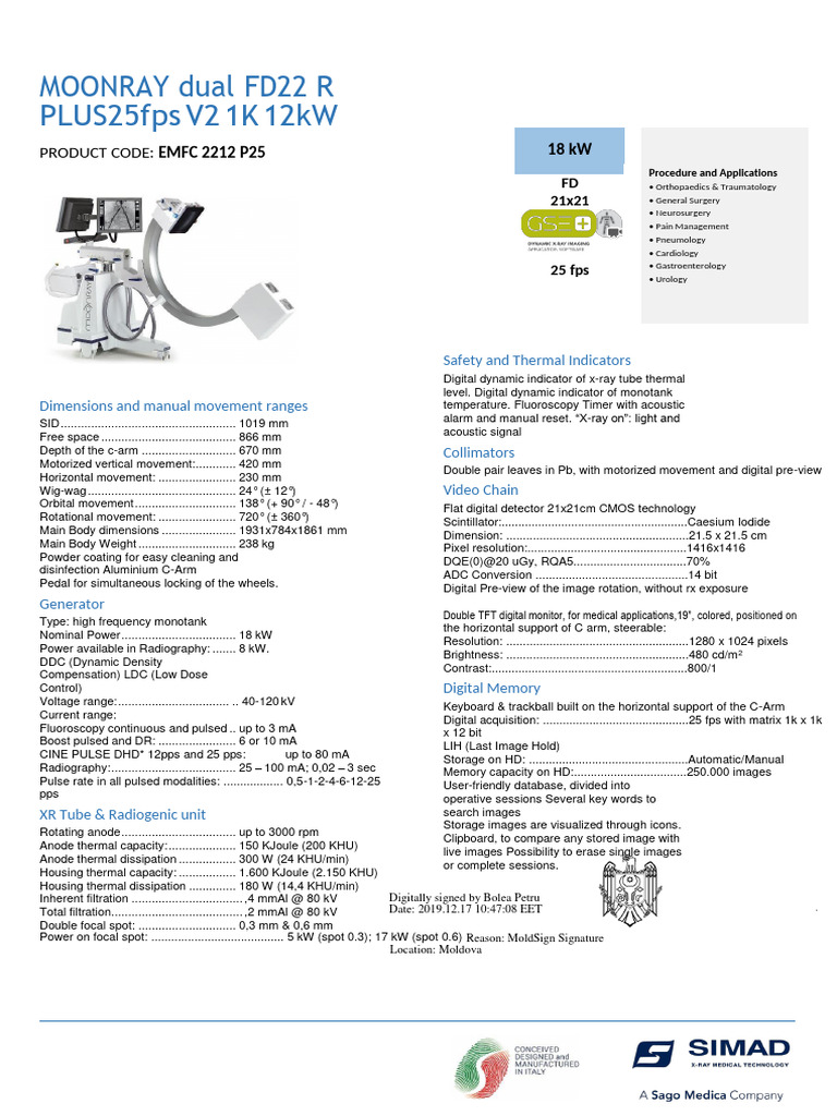 Moon Ray Dual Fd | PDF