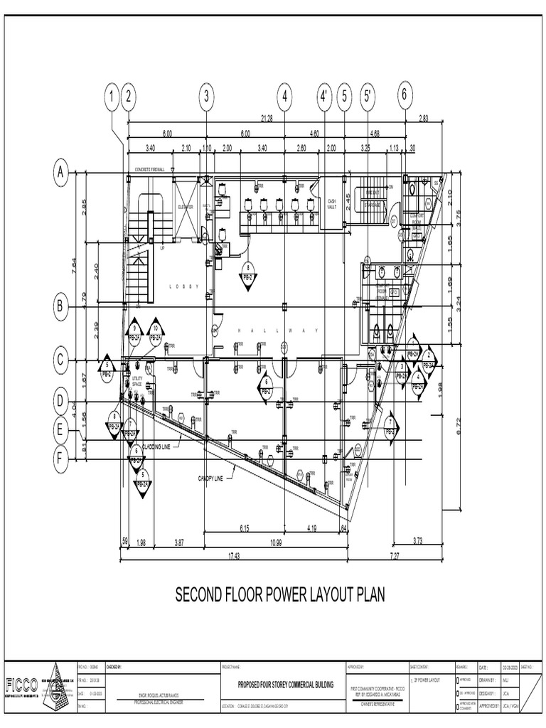 Commercial Building Electrical Layout | PDF