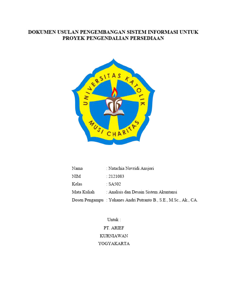 Usulan Pengembangan Sistem Informasi Untuk Proyek Pengendalian ... Usulan Pengembangan Sistem Informasi Untuk Proyek Pengendalian ...
