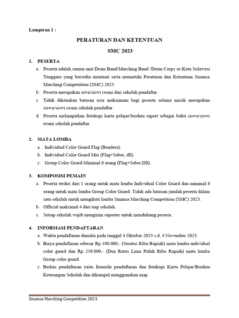 Juknis SMC 2023 | PDF