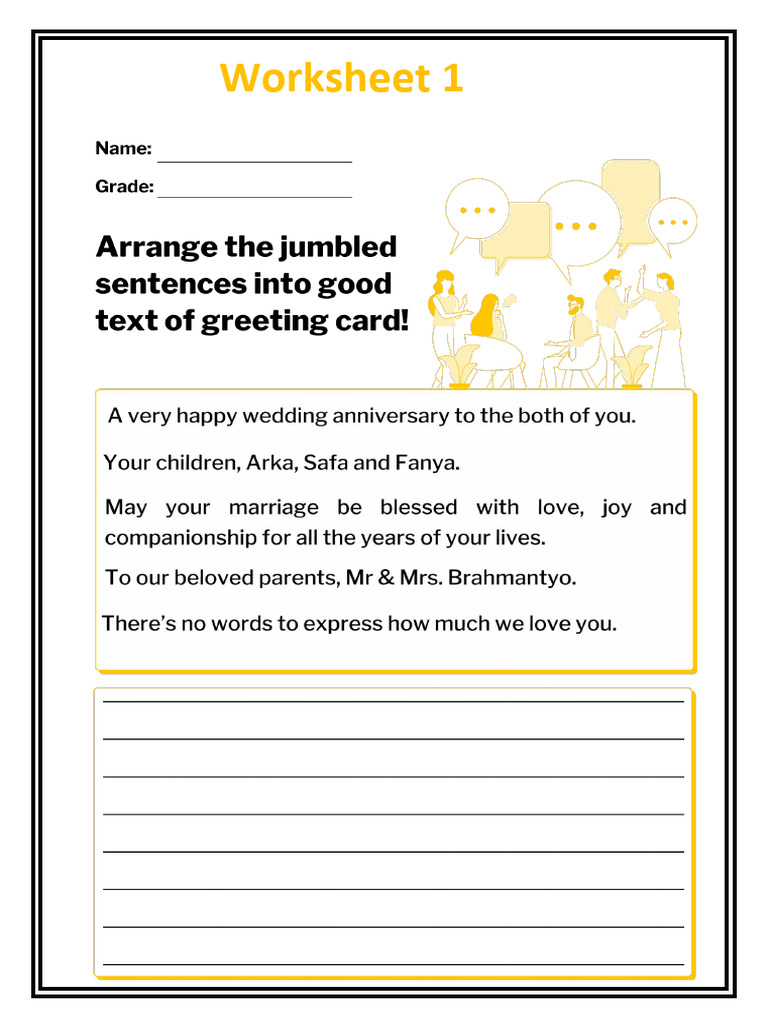 Worksheet Greeting | PDF
