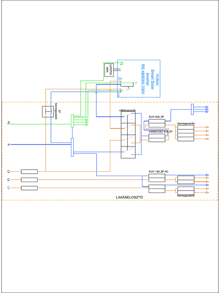 Victron 1 Phase Layout | PDF
