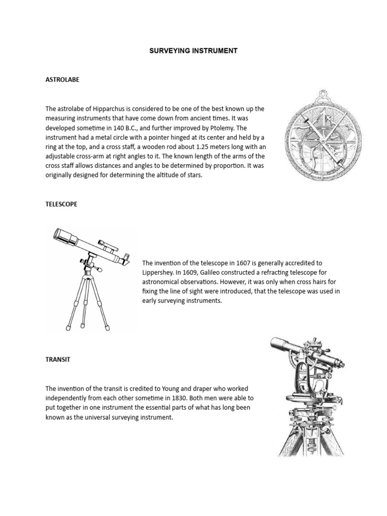 Surveying Instrument | Download Free PDF | Surveying | Metrology