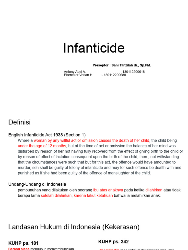 CSS Infanticide | PDF