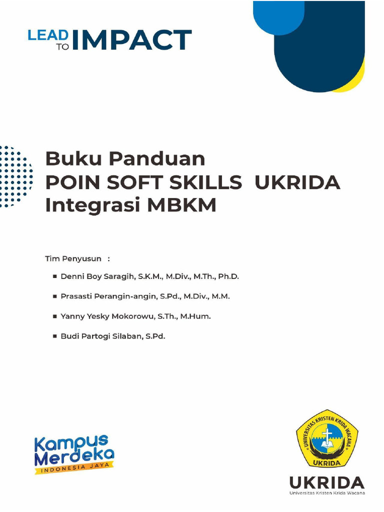 Buku Soft Skills - Integrasi MBKM | PDF