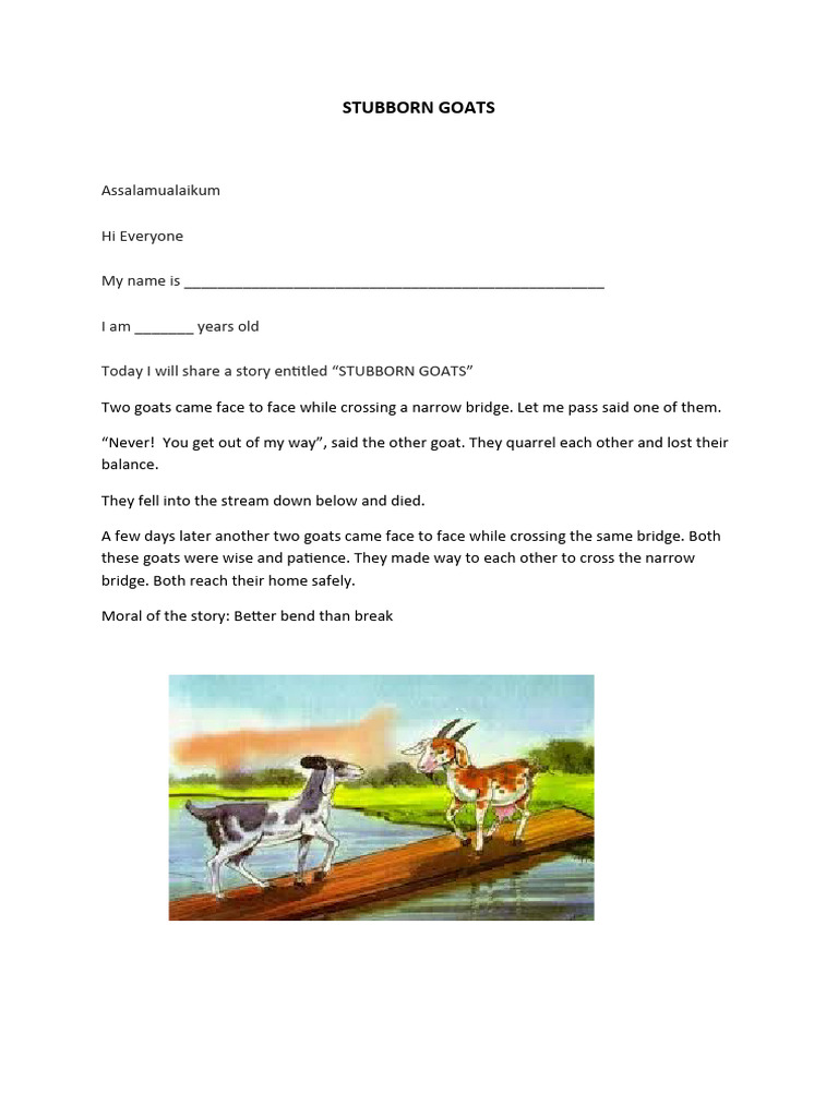 Script Stubborn Goats | PDF