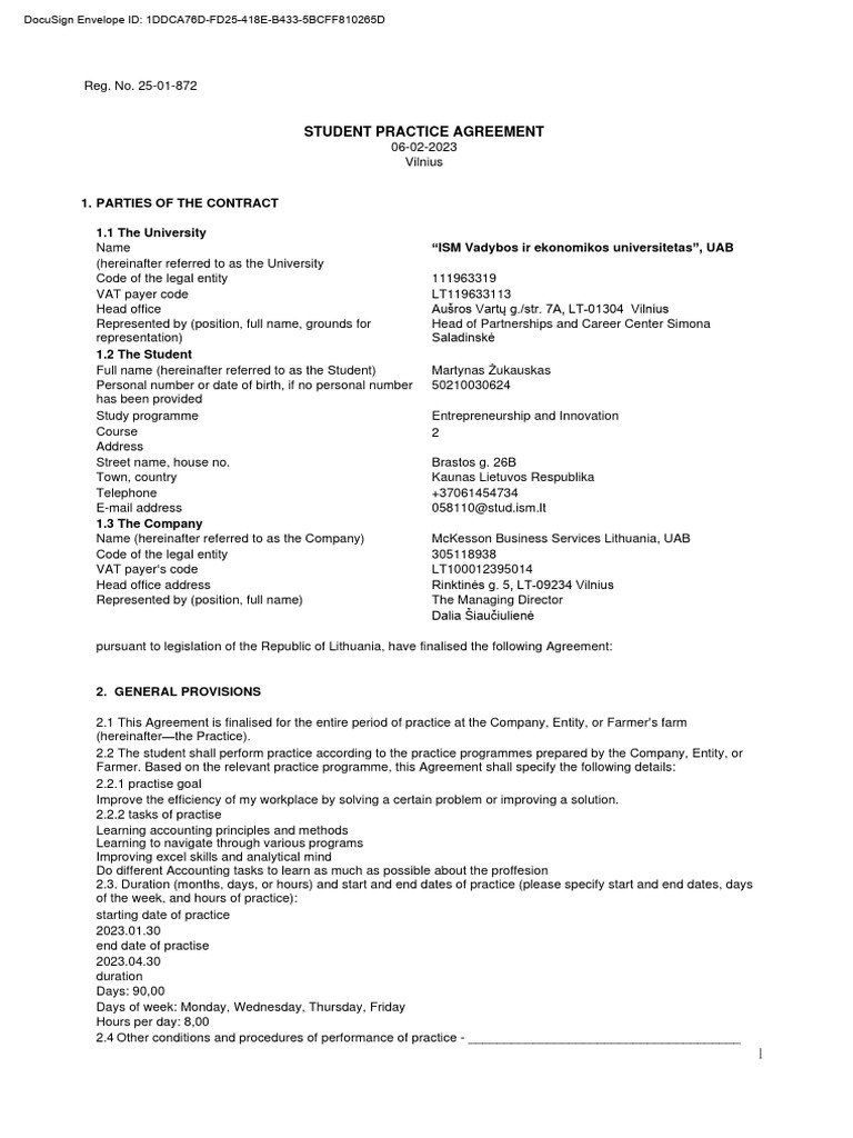 Internship Document | PDF | Occupational Safety And Health | Employment