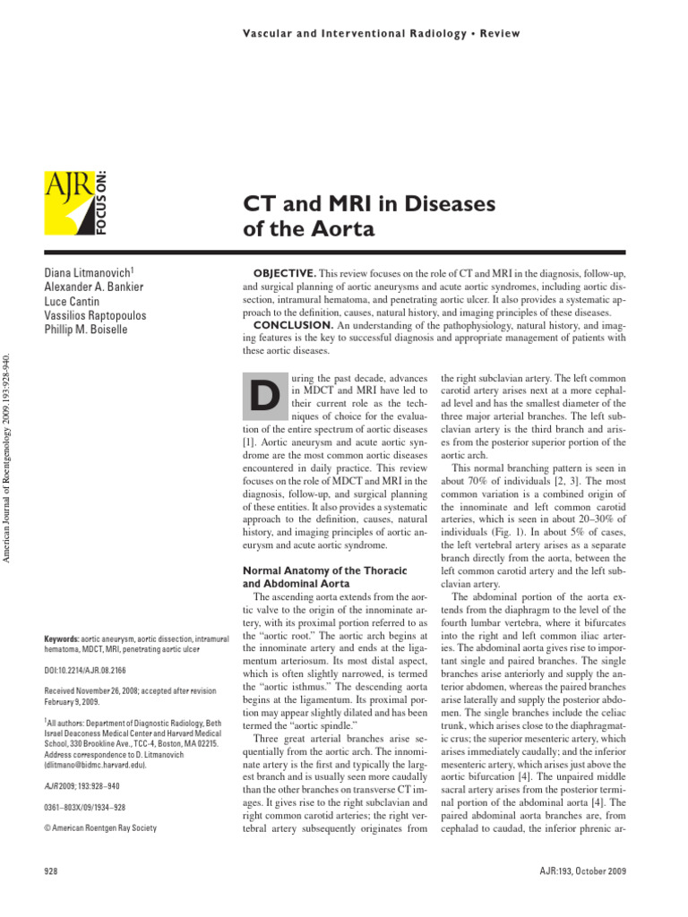 Aorta Ajr | PDF