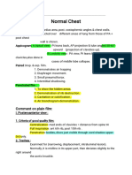Chest X-Ray Template | PDF | Lung | Thorax