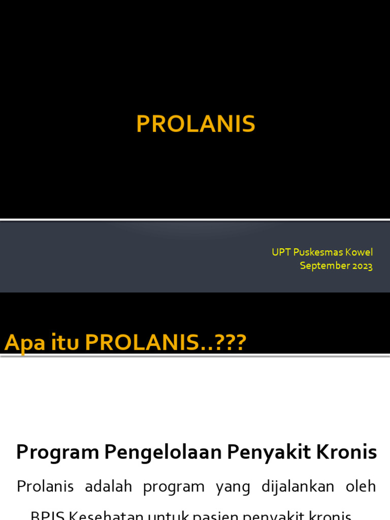 PROLANIS Powerpoint | PDF | Pengembangan Diri | Sains & Matematika