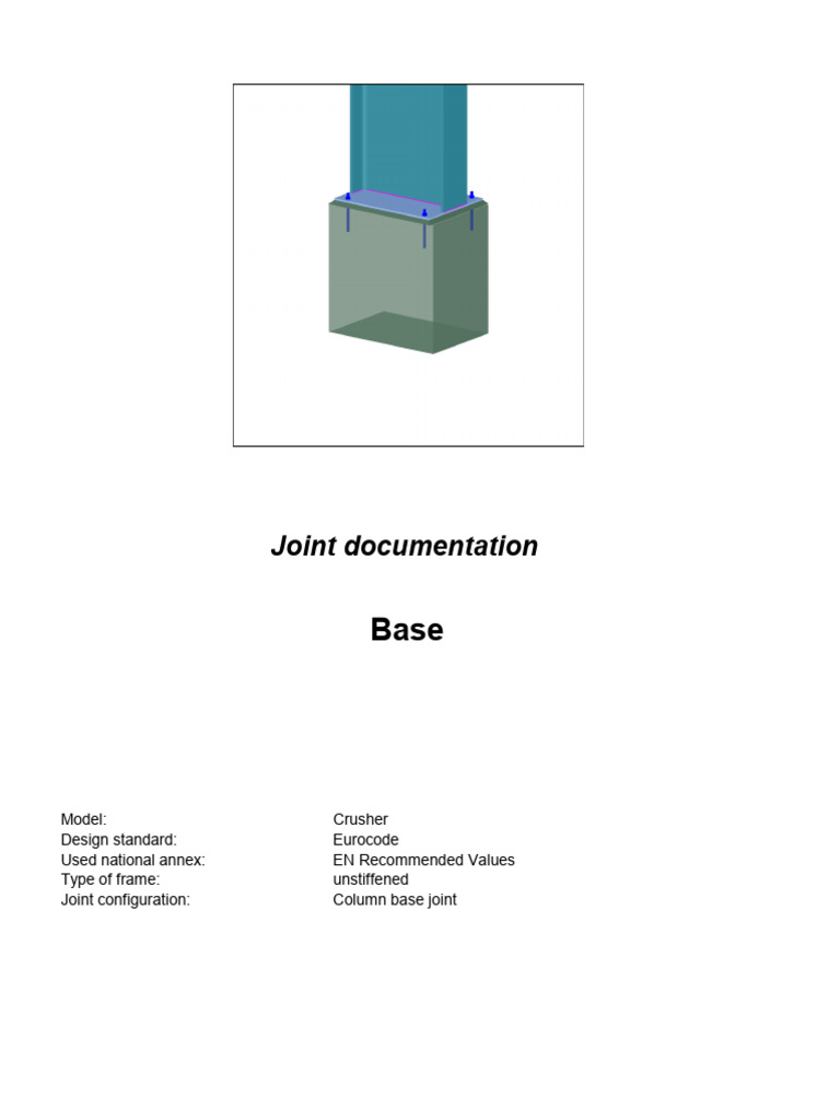 Anchor Bolt Crusher | PDF | Bending | Column