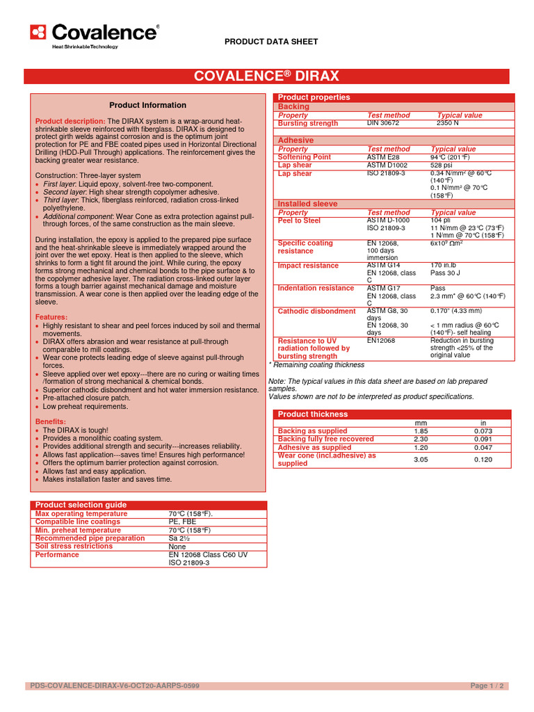 PDS Covalence Dirax V6 Oct20 Aarps 0599 | PDF