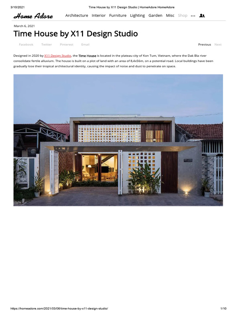 Time House by X11 Design Studio - HomeAdore HomeAdore | PDF