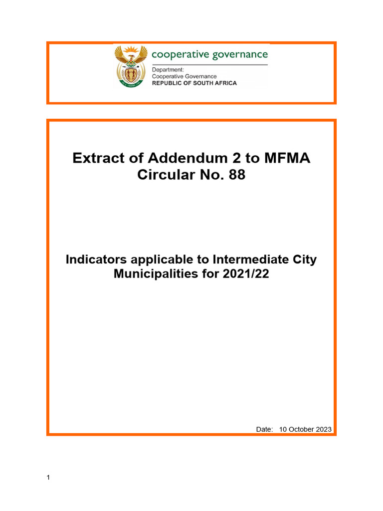 Circular 88 ICM Extract As Annexure A | PDF | Sanitation | Sewage Treatment