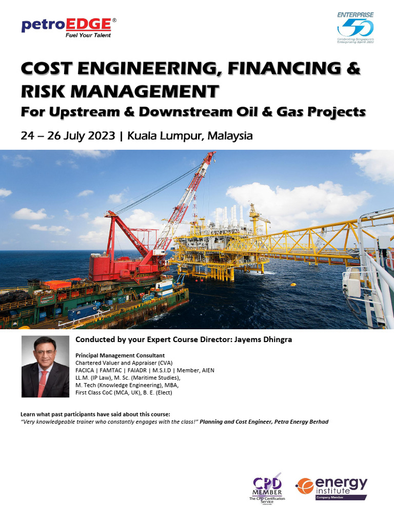 PD712.Cost Engineering, Financing and Risk Management For Upstream ...
