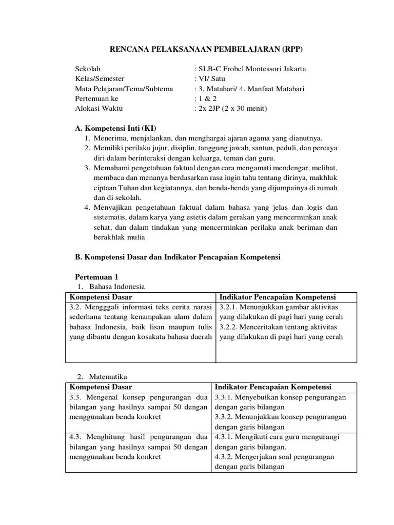 RPP Kelas VI Discovery Learning | PDF