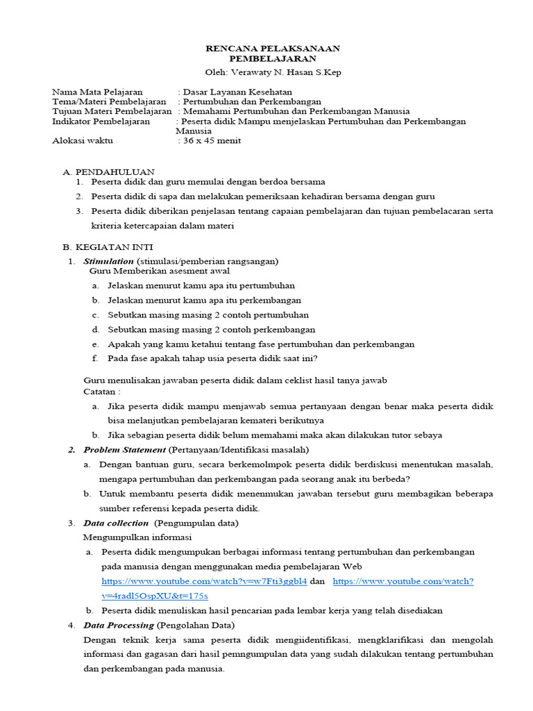 Format RPP CGP 10 REGULER | PDF