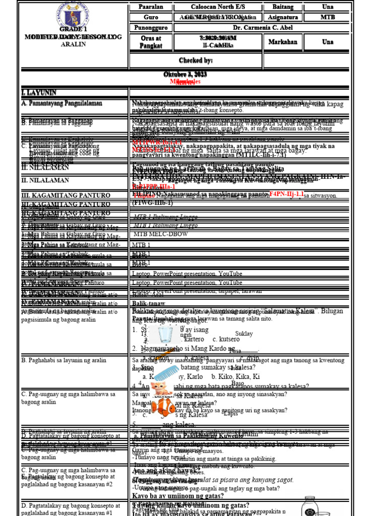 MTB DLP Q1 W5 Oct 2 6 2023 | PDF