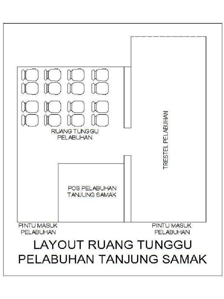 Layout Ruang Tunggu Tj. Samak | PDF