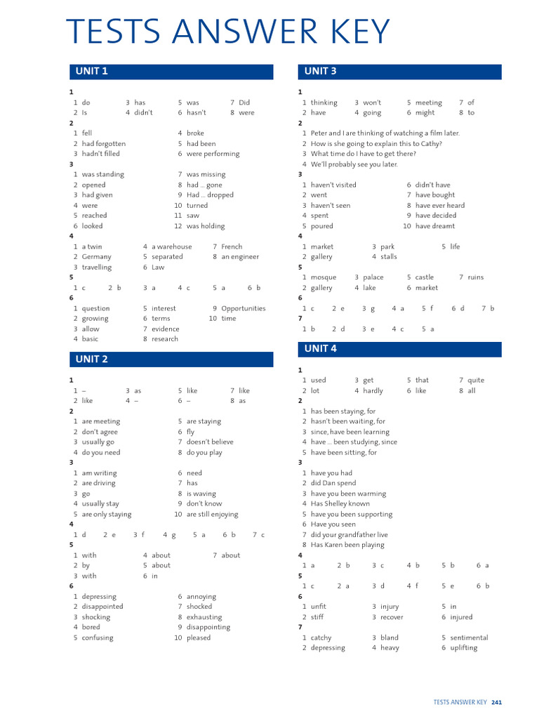 Answer Key & Audio Scripts_PDF | PDF