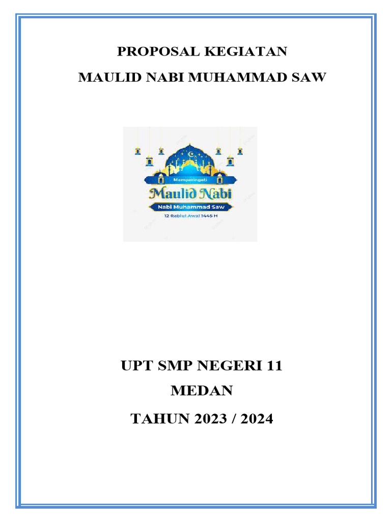 Proposal Maulid | PDF