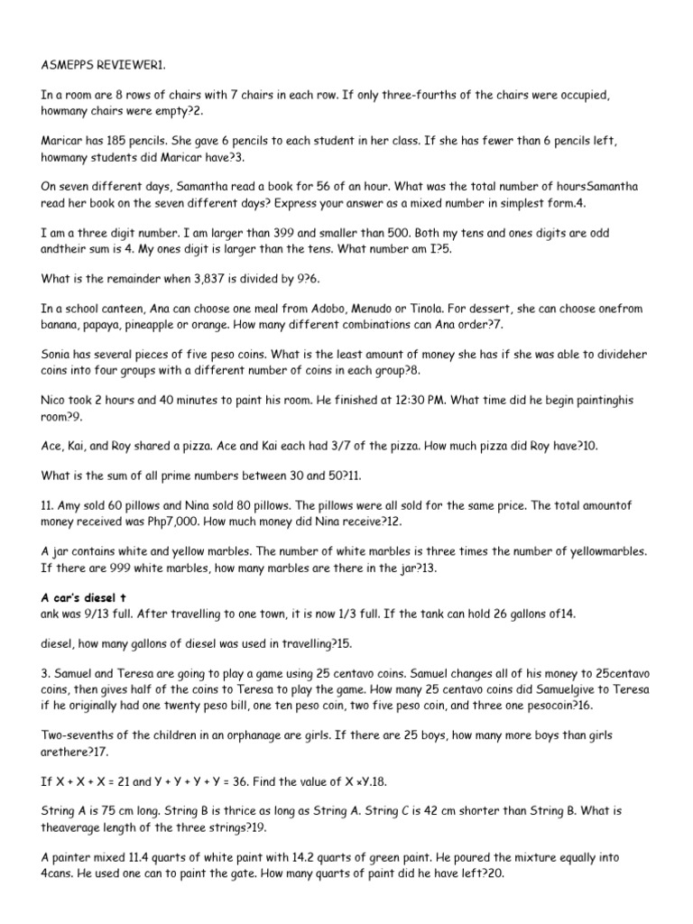 Asmepps Reviewer 3 | PDF