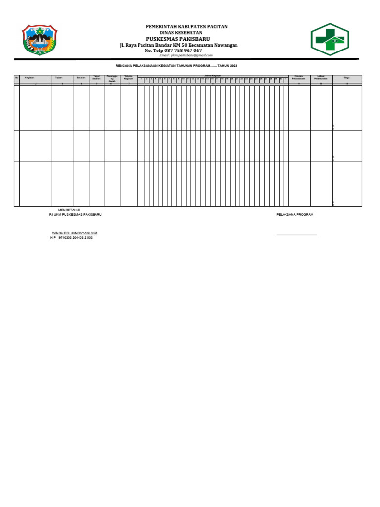 Form RPK Tahunan | PDF