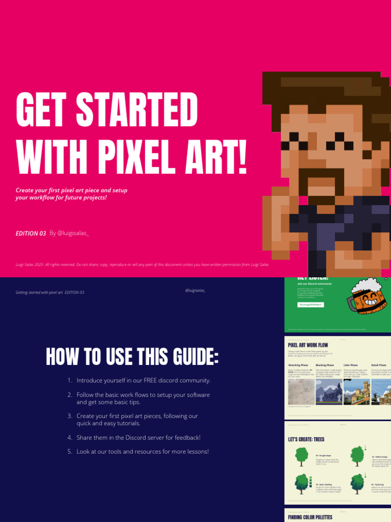 Get Started Wiht Pixel Art Pdf Adobe Photoshop Shadow