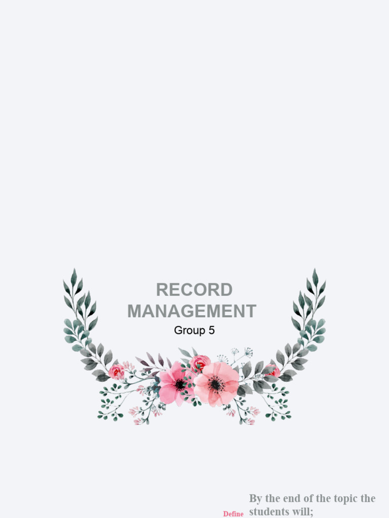 Record Management Osm | PDF