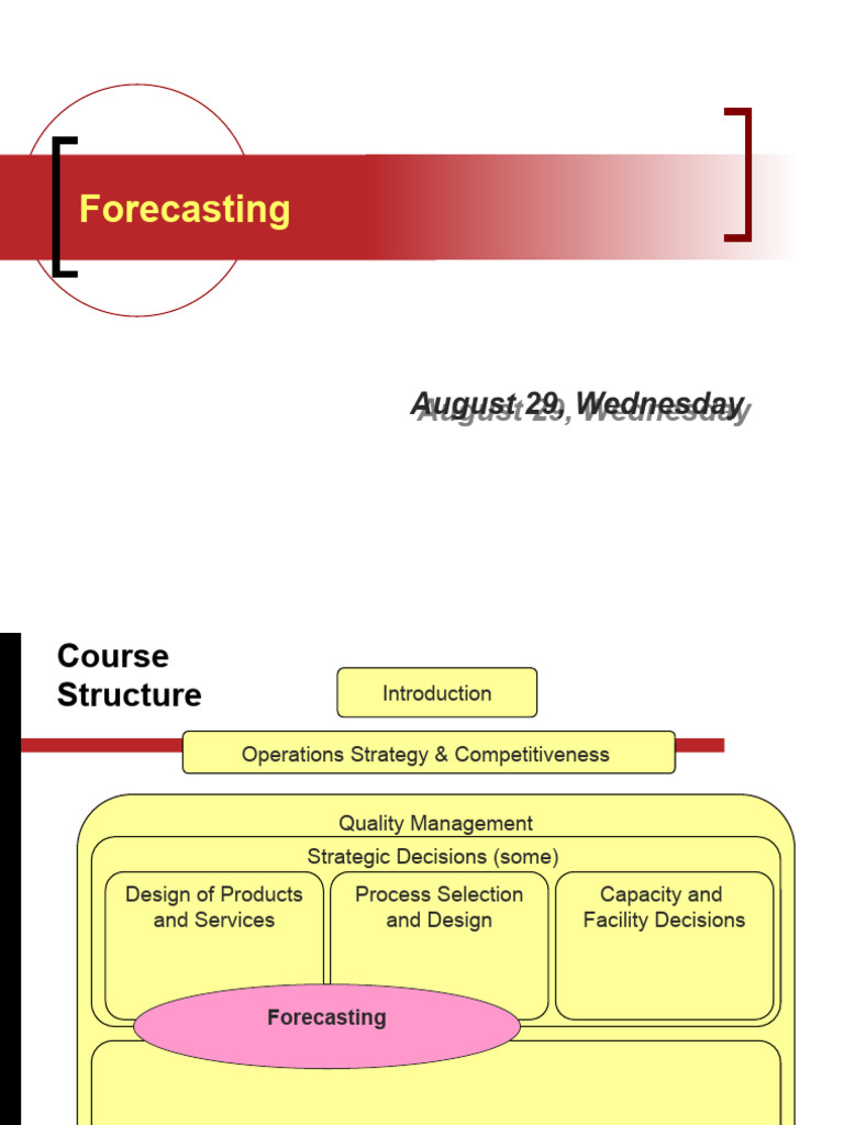 Forecasting Power Point | PDF | Forecasting | Mean Squared Error
