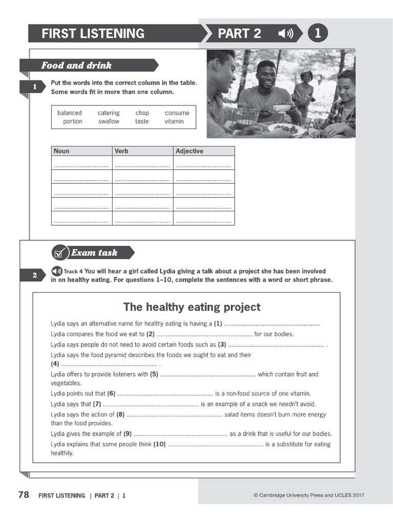 Listening Part 2 Worksheet 1 | PDF