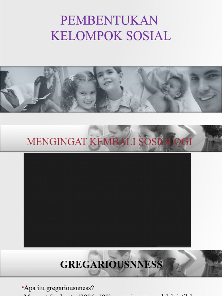 Pembentukan Kelompok Sosial | PDF | Sains & Matematika