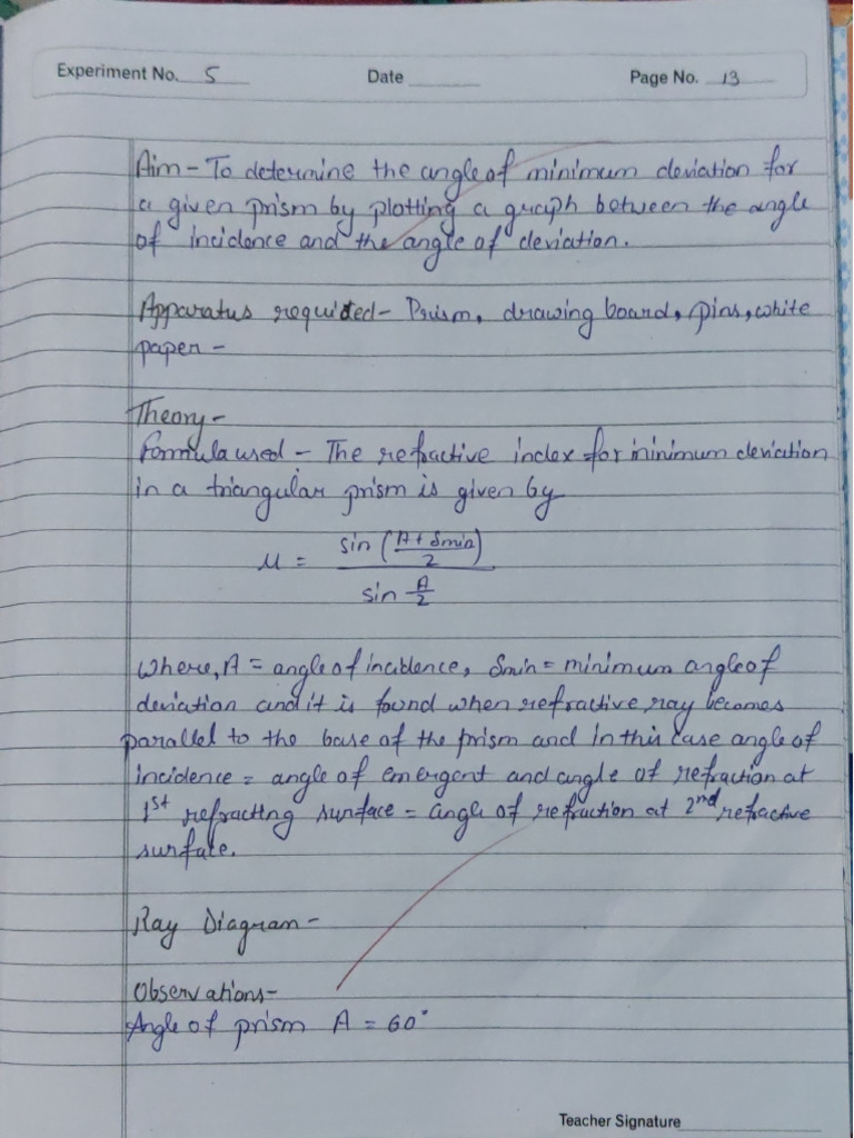 Experiment-5 Physics 12 | PDF