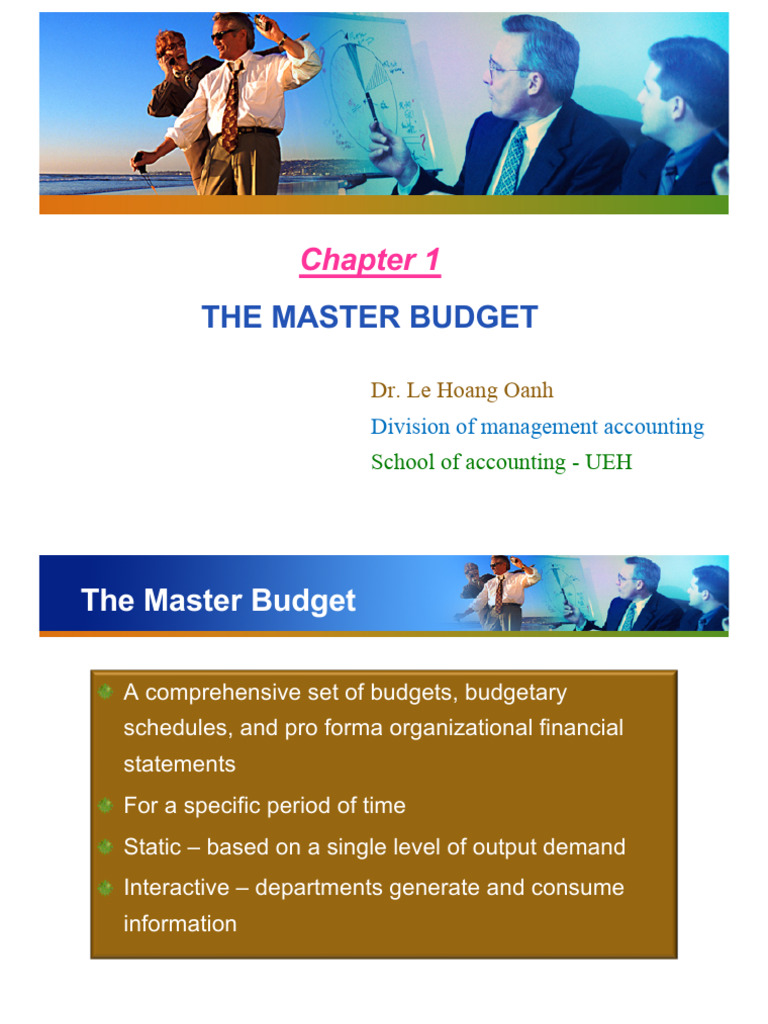 Chapter 1-Master Budget - Students | PDF