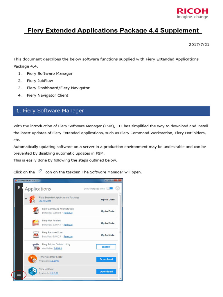 Fiery Extended Application Package4.4 | PDF