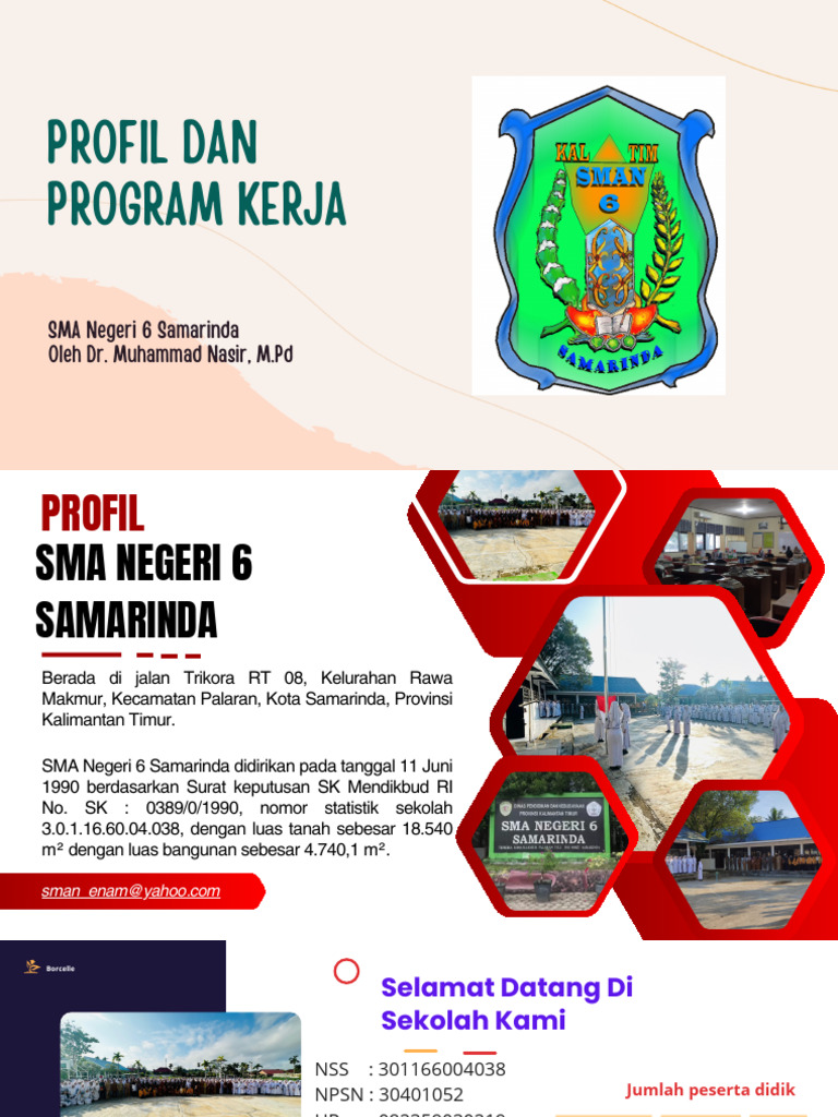 Program Kerja SMAN 6 Samarinda | PDF