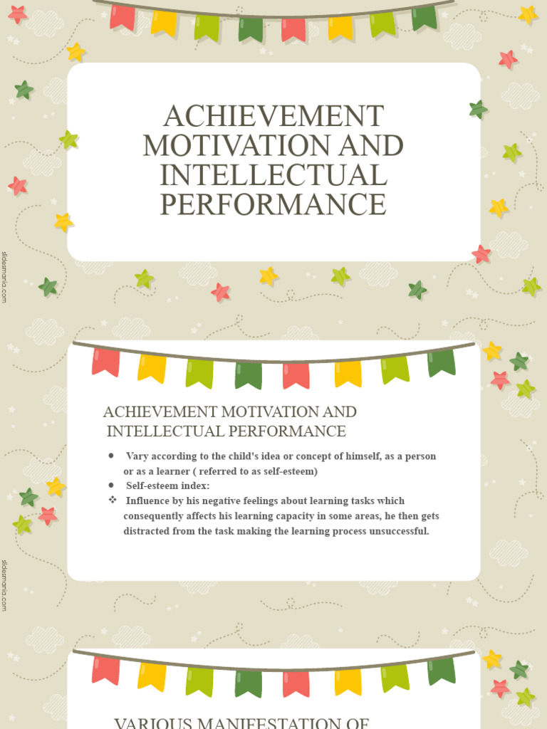 Achievement Motivation and Intellectual Performance | Download Free PDF ...