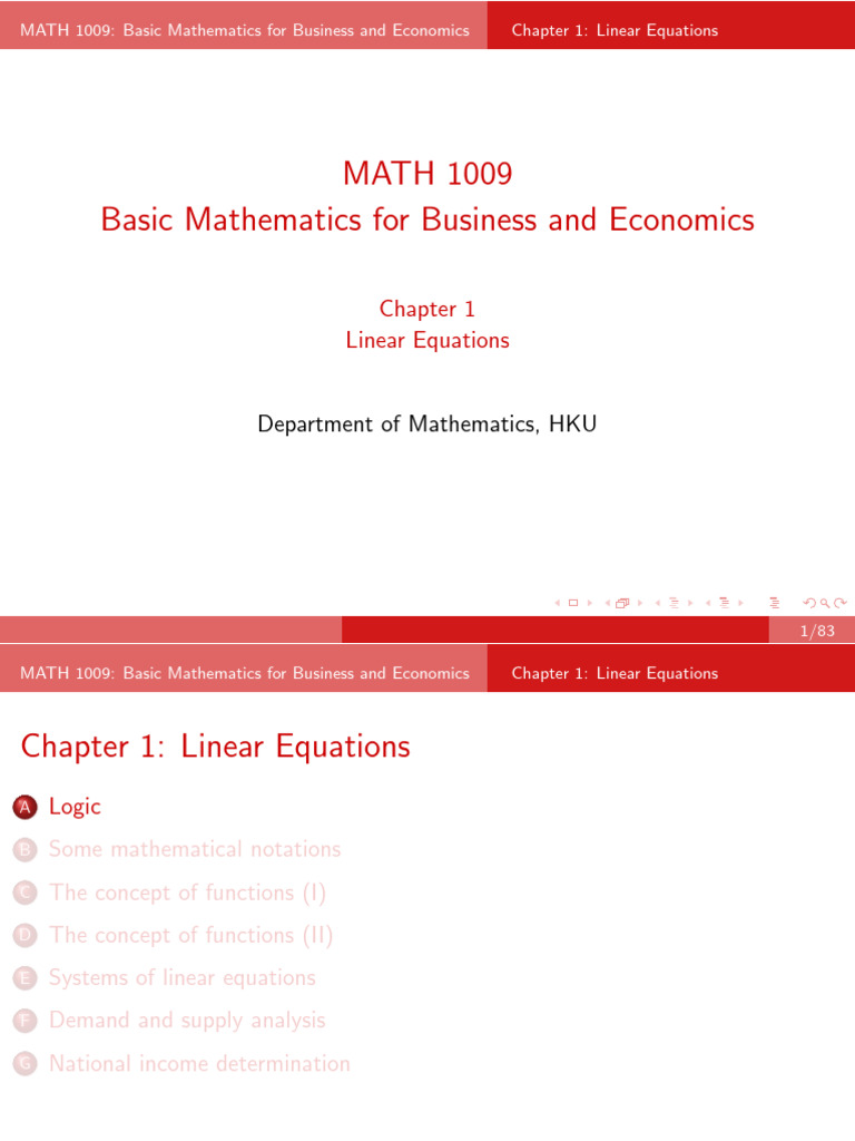 Math 1009 l1 | PDF | Teaching Methods & Materials