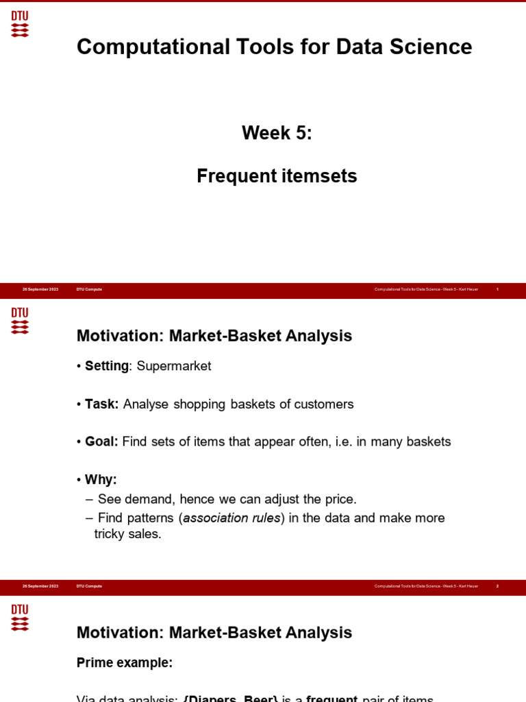 Computational Tools DTU Presentation Week5 | Download Free PDF | Data | Computing
