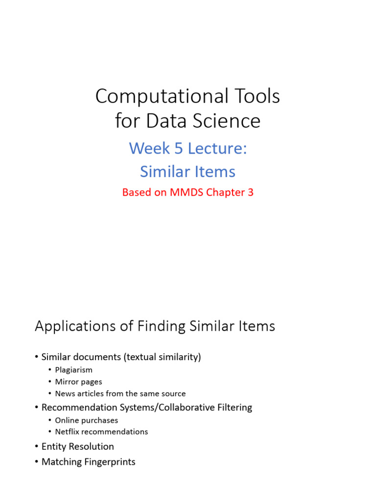 Computational Tools DTU Presentation Week4 | PDF