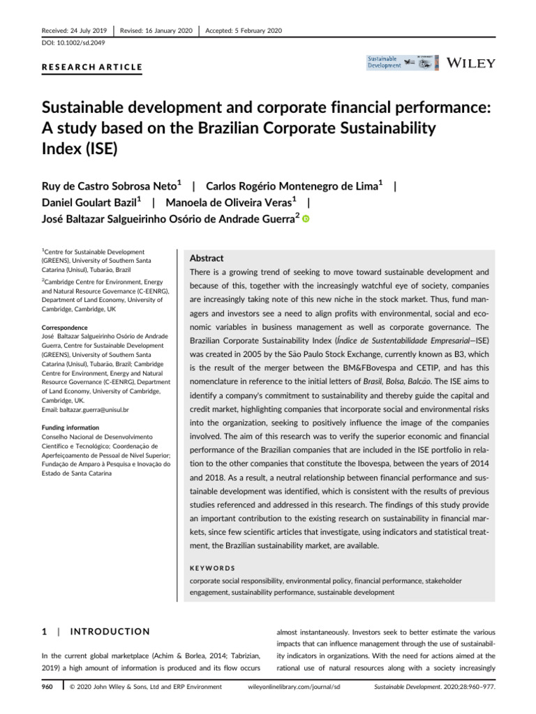 Sustainable Development Brazil Pdf